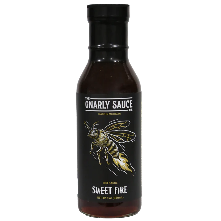 The Gnarly Sauce Company Sweet Fire Hot Sauce– Boost Your BBQ